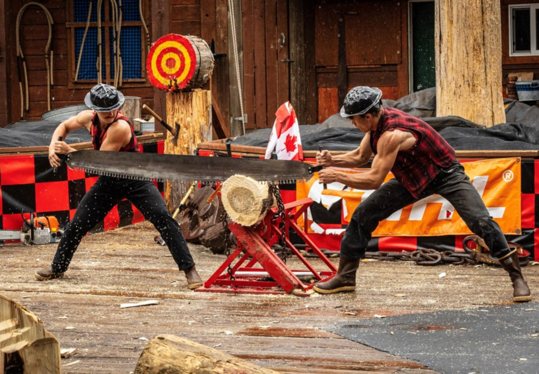 Great Alaskan Lumberjack Show & Axe Throwing Challenge | Alaska Shore ...